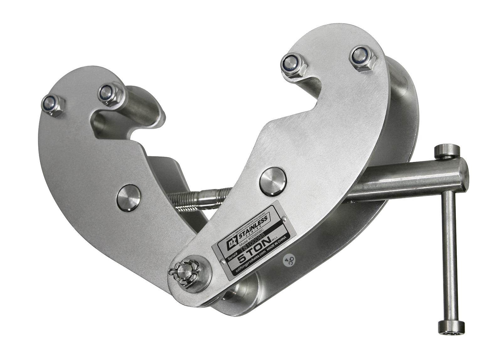 5 T Stainless Steel Beam Clamp | OZ Lifting Products